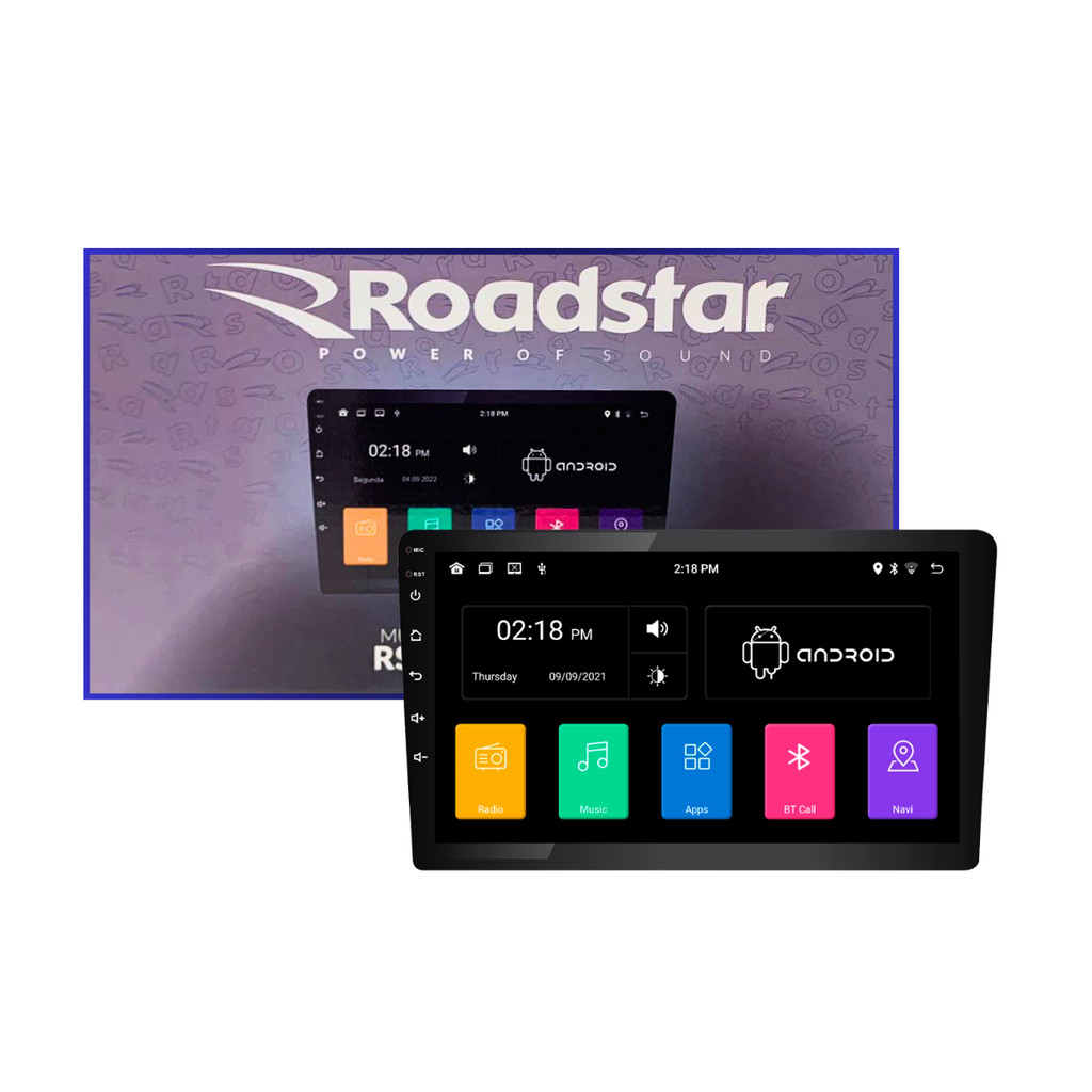 Central Multimídia Roadstar RS-910BR Prime 2GB Ram 32GB Bluetooth 9 Polegadas USB Espelhamento ...