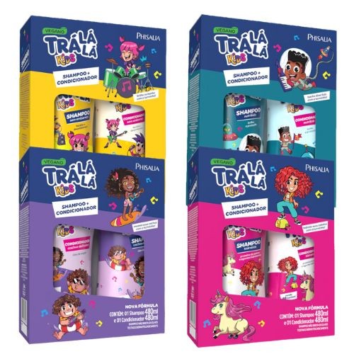 KIT TRA LA LA KIDS SHAMPOO + CONDICIONADOR 480ML | Shopee Brasil