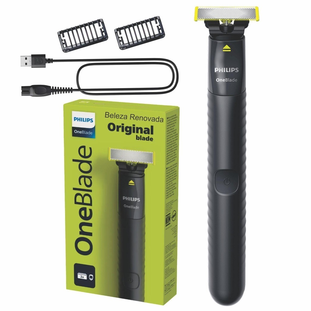Aparador De Pelos OneBlade QP1424/10 Philips Bivolt | Shopee Brasil