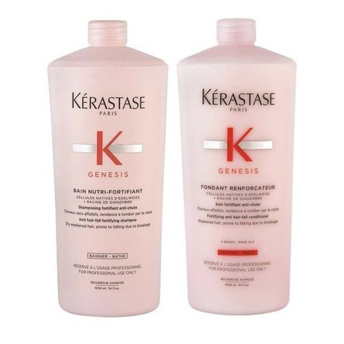 Kit Kérastase Bain Nutri Genesis Shampoo 1,0l + Cond 1,0l | Shopee Brasil