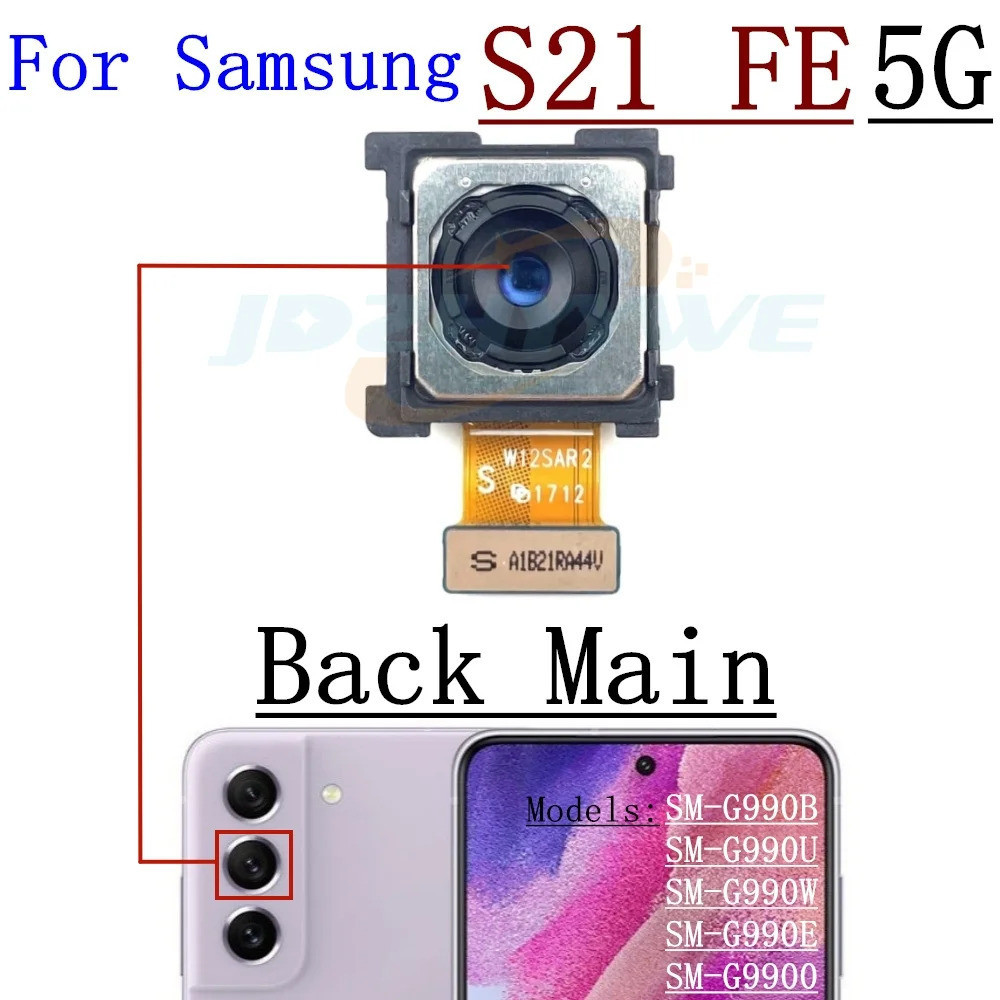 Câmera traseira frontal para Samsung Galaxy S21 FE 5G G990 Selfie ...