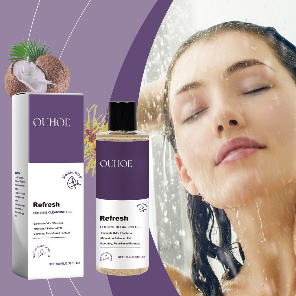 100ml OUHOE Gel De Ducha De Equilíbrio Hidratante Suavizante Higiene Feminina Autocuidado ...