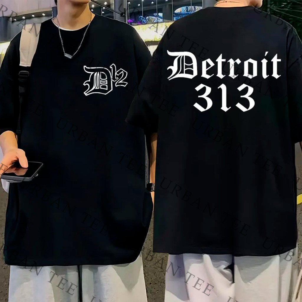 Camiseta Basica Algodao Banda D12 Detroit 313 Hip-Hop Rap Americano ...