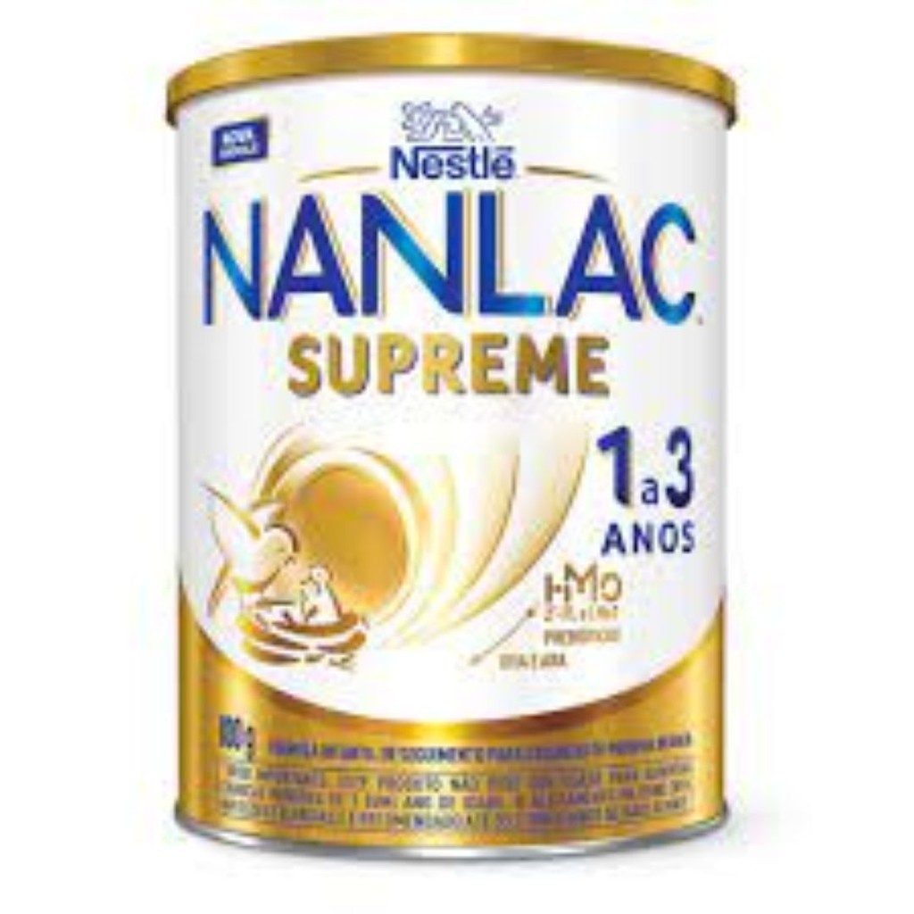 Fórmula Infantil NANLAC Supreme Nestlé 1 a 3 anos 800g | Shopee Brasil