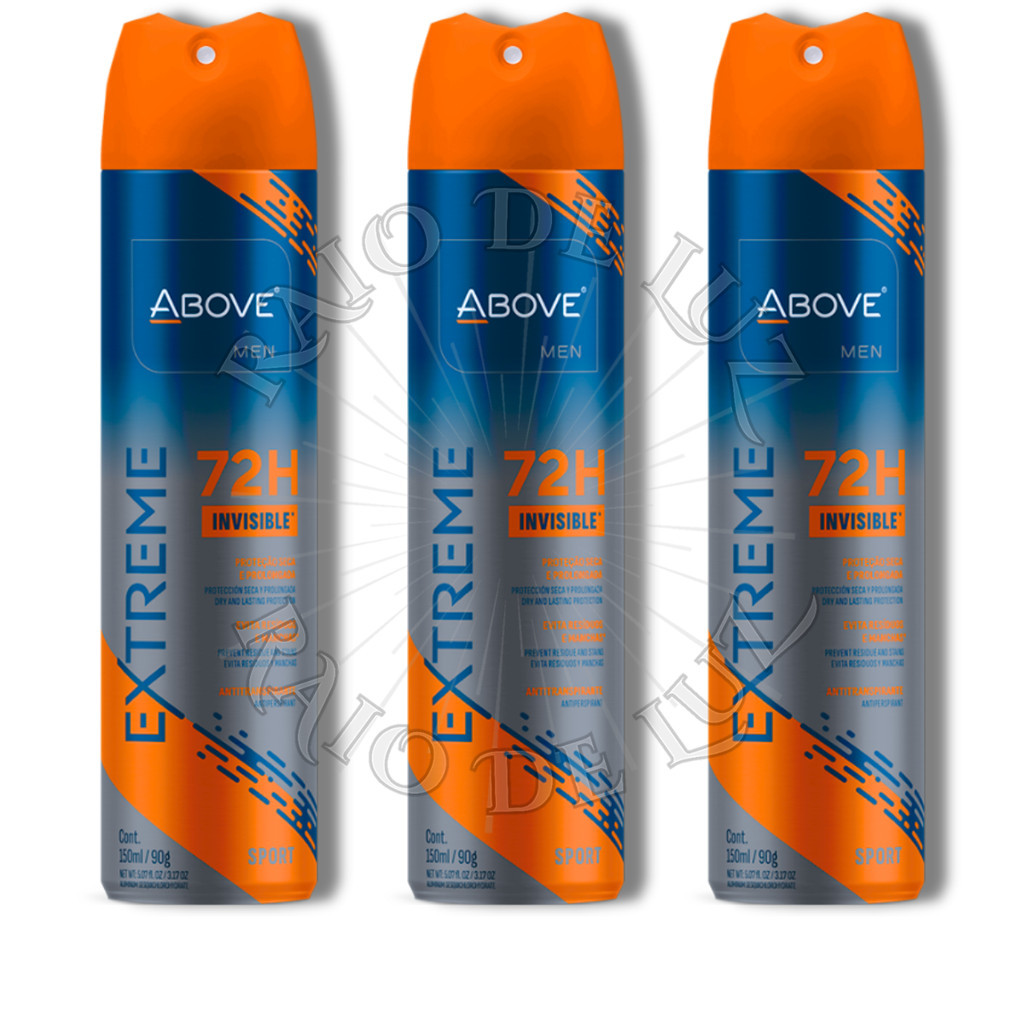 Kit 3 Desodorante Above Men Extreme Sport Antitranspirante Aerosol ...