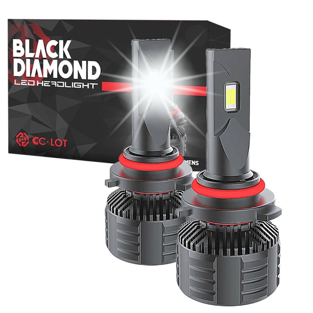 Lâmpada Ultra LED H4 Cclot Black Diamonds 9000LM 6000k | Shopee Brasil