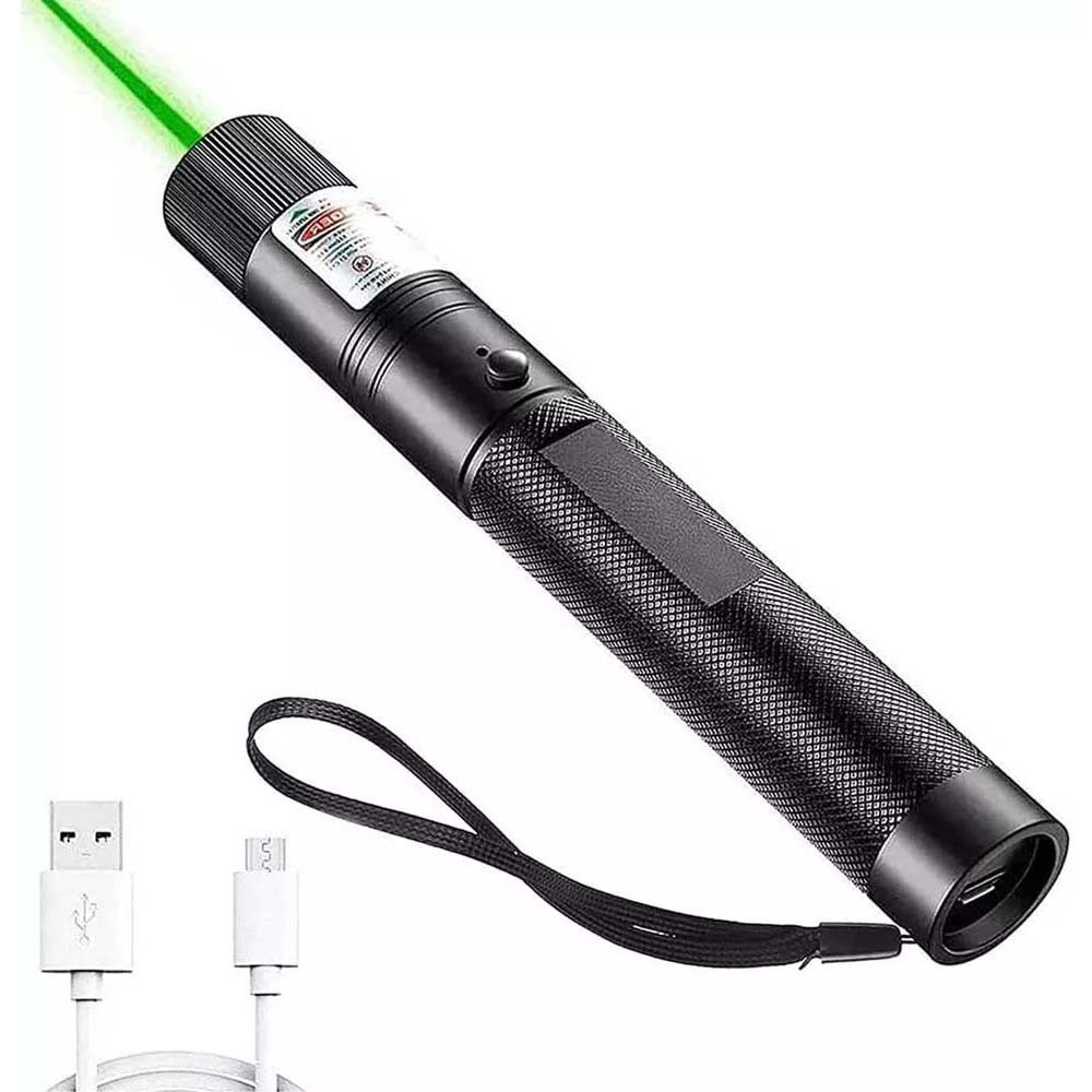 Strong Beam 2000m Green Laser Pointer Pen 532nm Lazer Torch USB ...