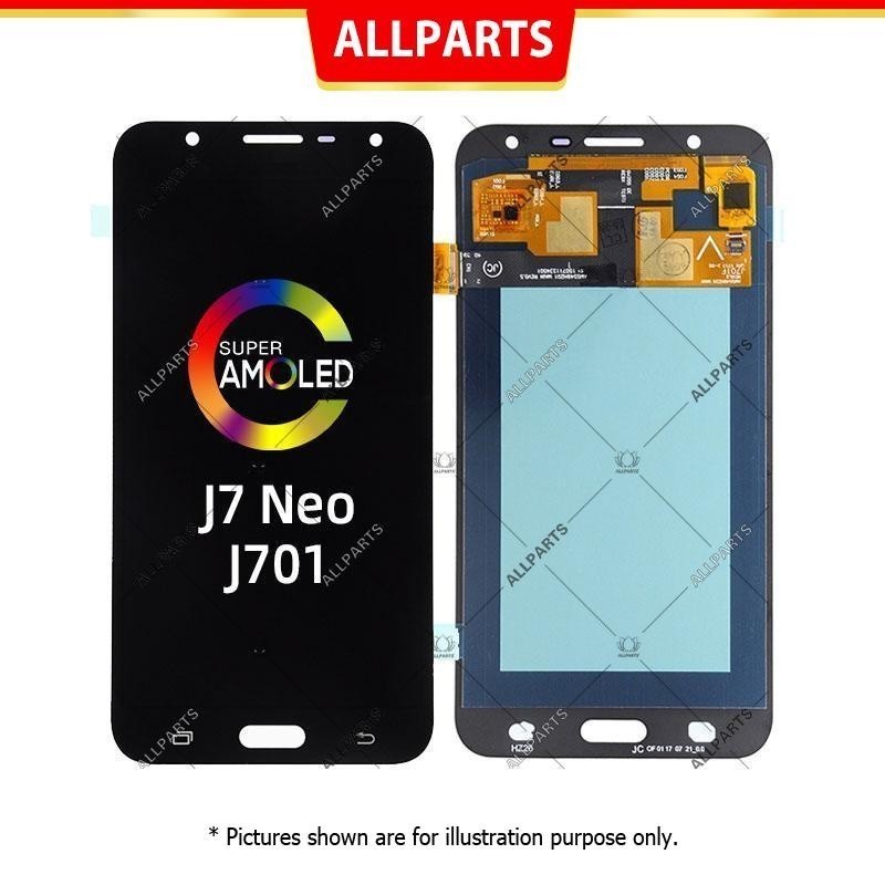 Tela do Samsung neo J7 LCD Display Frontal J701 J701F J701M - Cor Preta - Padrão de Qualidade ...