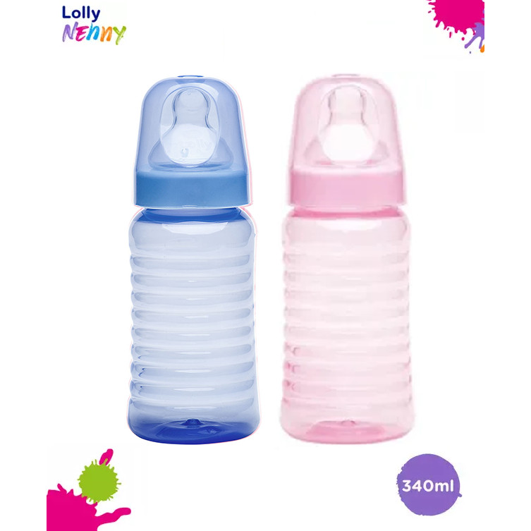 Mamadeira Big Clean Azul 340ml - Lolly | Shopee Brasil