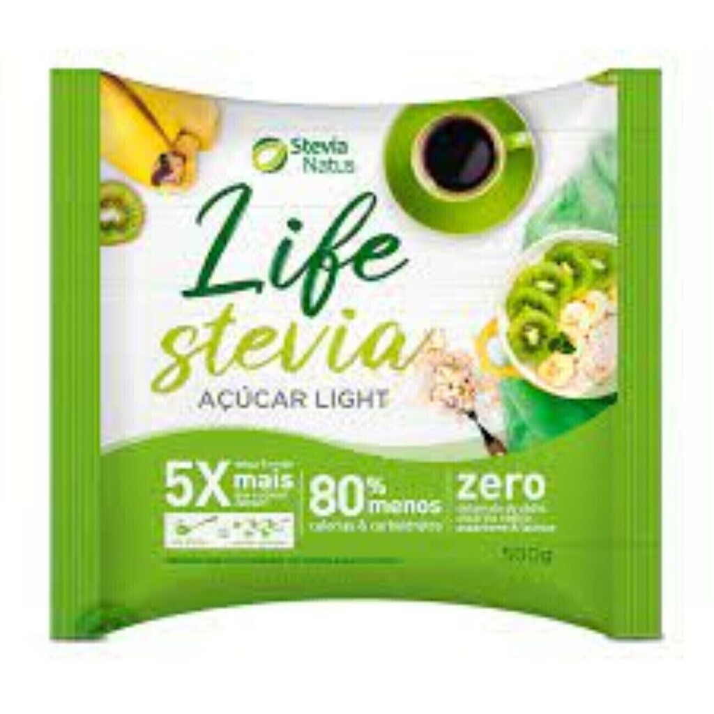 KIT 6 STEVIA NATUS ACUCAR LIFE 500G | Shopee Brasil