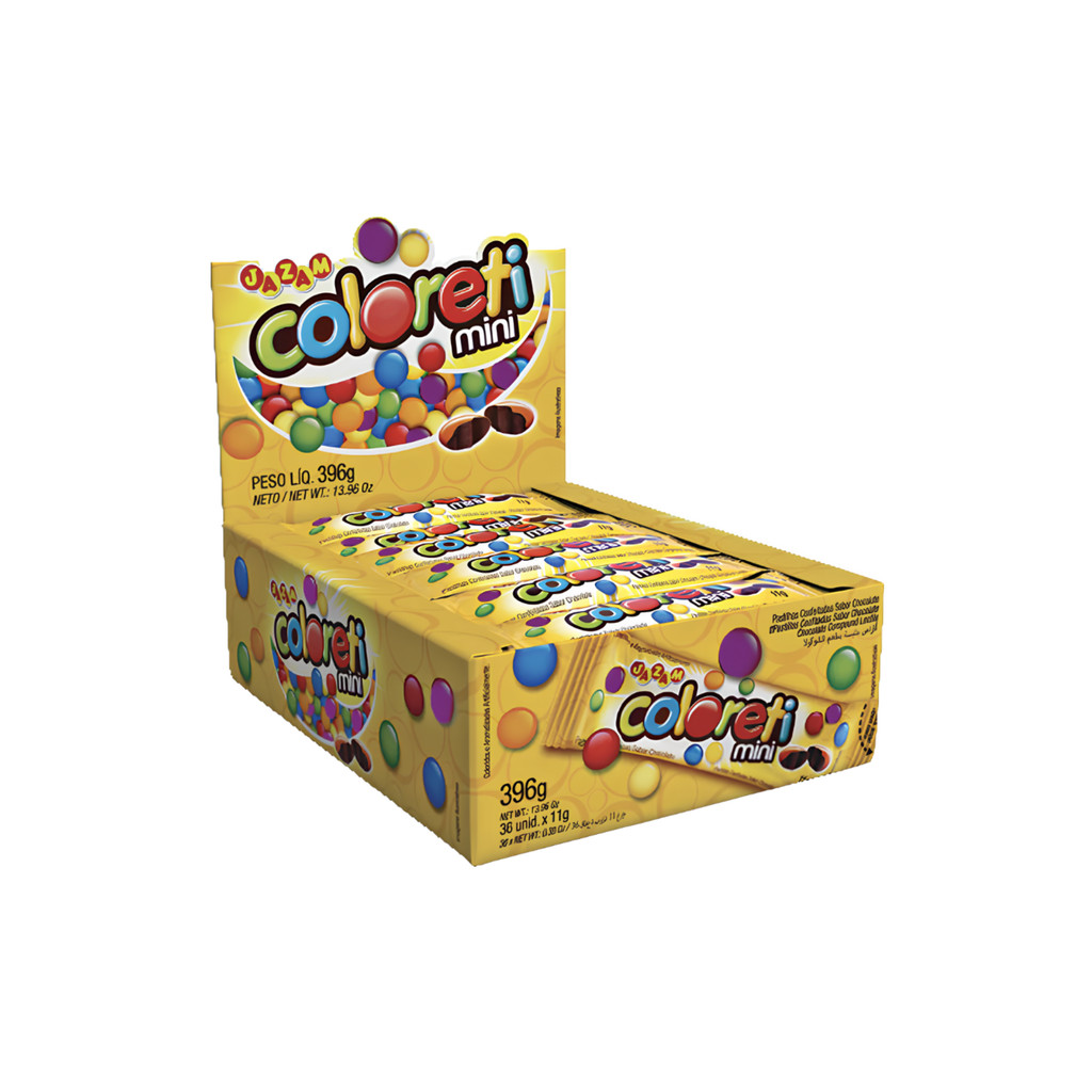 Mini Confete Coloreti 36x11g - Jazam | Shopee Brasil