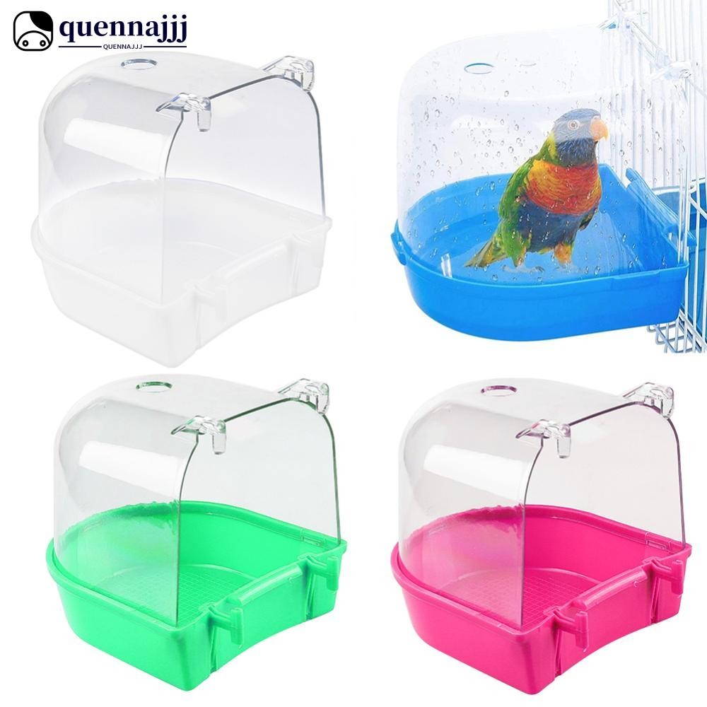 QUENNA Pendurado Papagaio Chuveiro Pássaro Banheira Cubo Papagaios Caixa De Banho Gaiola Para ...