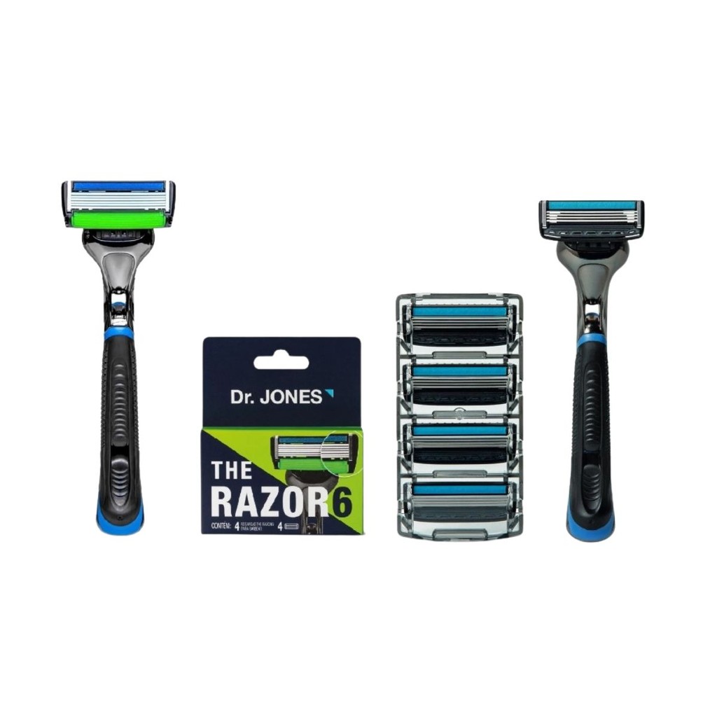 Dr. Jones Razor 4 e 6 Aparelho OU Refil 4un | Escolha a Sua: | Shopee ...