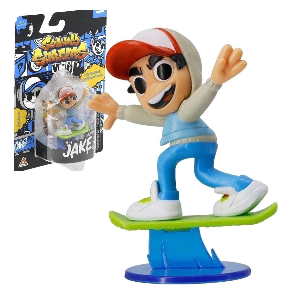 Mini Boneco Jake Subway Surfers Colecionável Com Suporte | Shopee Brasil