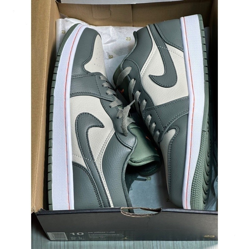 Pronto Jordan 1 Lançamento Exclusivo "Verde Militar" Low TFHZ | Shopee ...