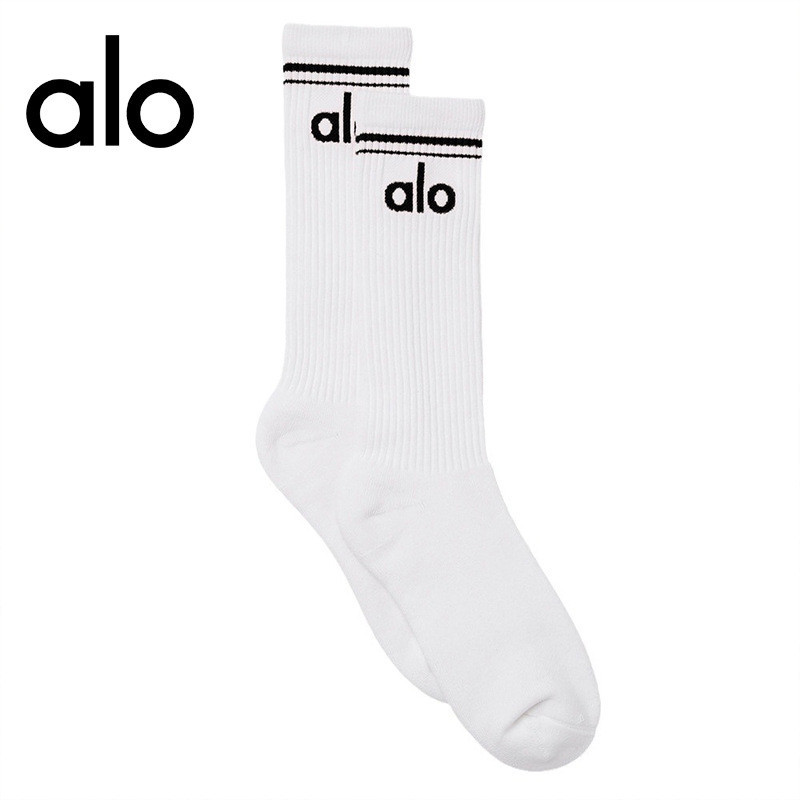 Meias De Algodão Alo Moda Tubo Longo 18cm Puro Esportivas Quatro ...