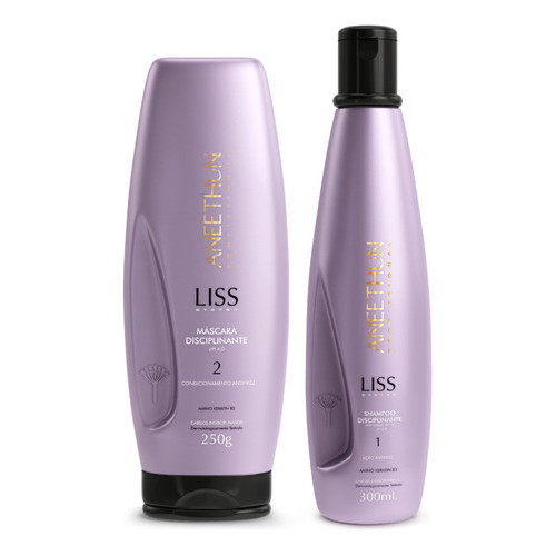 Kit Aneethun Liss System Shampoo 300ml + Máscara 250g | Shopee Brasil