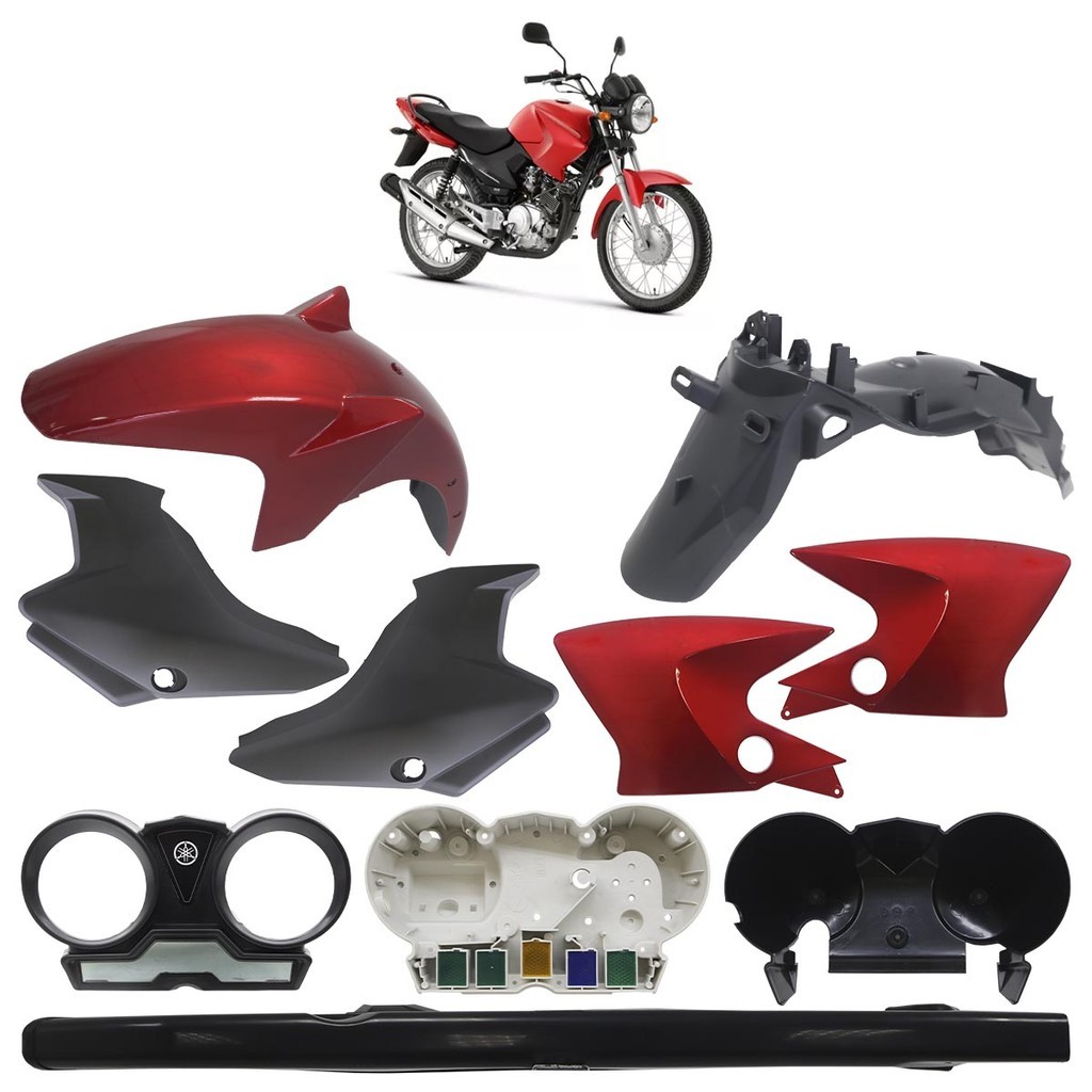 Kit Carenagem Factor 2009 2010 2011 2012 | Shopee Brasil