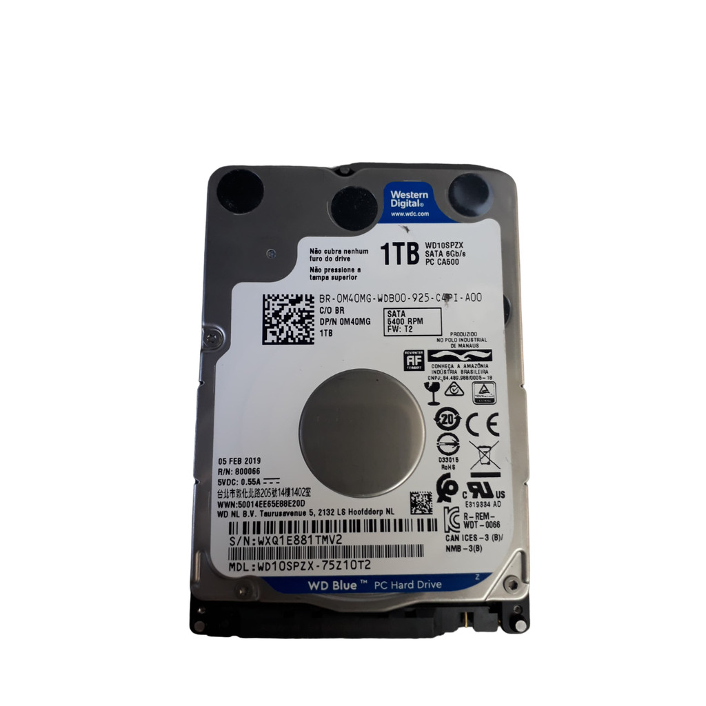 HD Interno 1TB Western Digital WD10SPZX Seminovo | Shopee Brasil