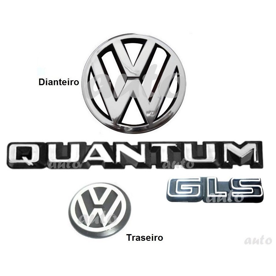 Kit Emblemas Quantum Gls - 1985 À 1991 - Modelo Original | Shopee Brasil
