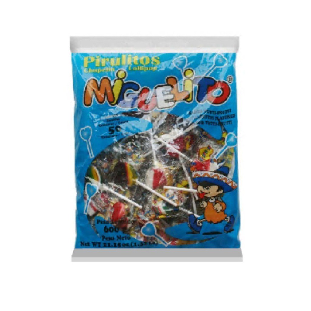 Pirulito Mini Coração Colorido Miguelito - Pacote com 50 Unidades ...