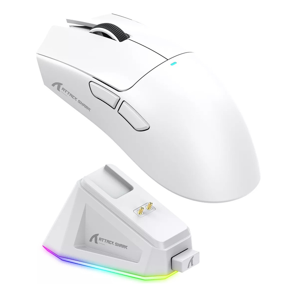 Mouse Para Jogos Sem Fio Attack Shark X11 Com Base Dock Rgb | Shopee Brasil