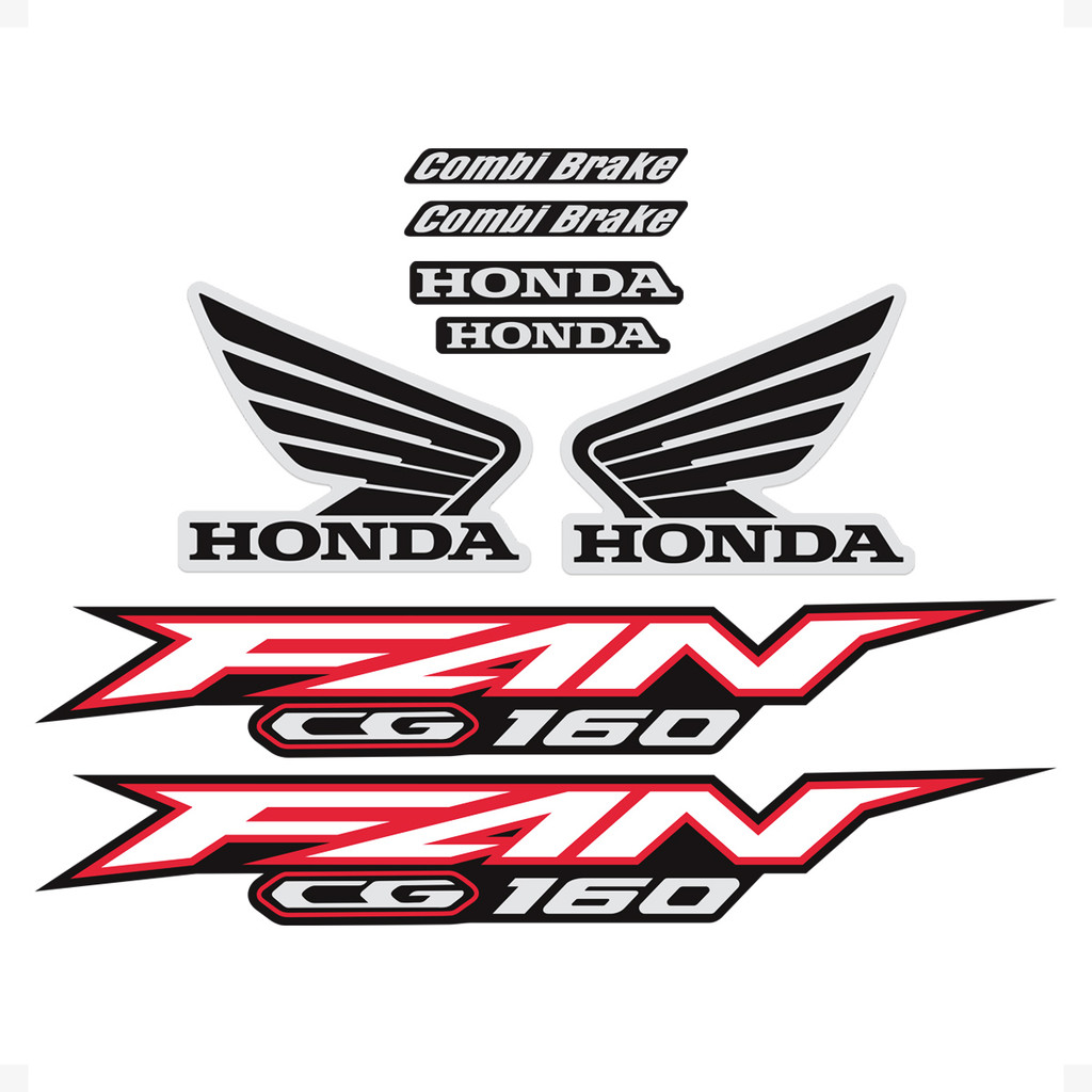 Adesivos Compatível Honda CG Fan 160 2022/2023 Moto Prata Genérico | Shopee Brasil