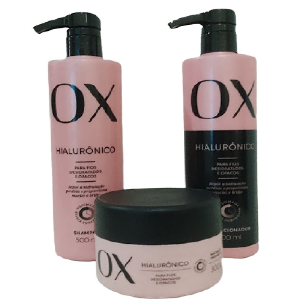Kit Ox Hialurônico 3 Itens Original | Shopee Brasil