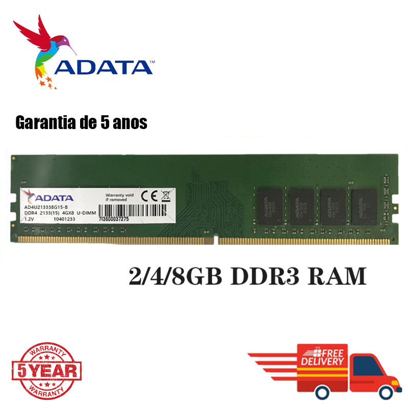 ADATA RAM DDR4 4GB 8GB 16GB Memória Para Desktop 2133Mhz 2400Mhz 2666Mhz 3200MHz DDR4 1.2V PC4 ...