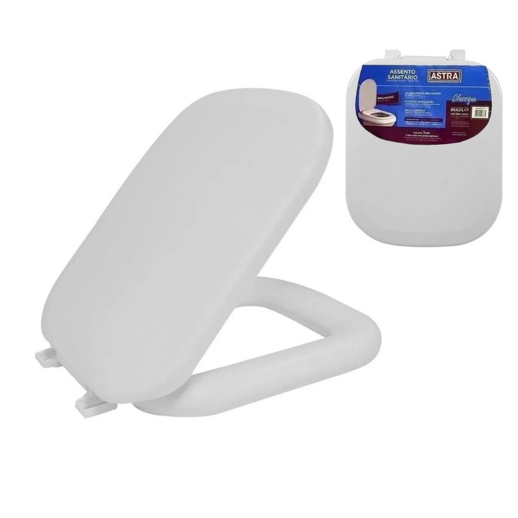 Assento Almofadado Deca Axis Convencional Gelo Astra | Shopee Brasil