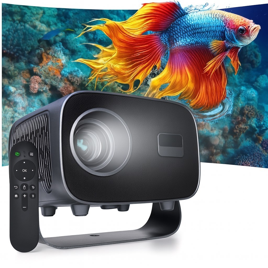 Projetor T15 PRO - Portátil Com Android/iOS 1080p 4k Wi-Fi + Controle ...