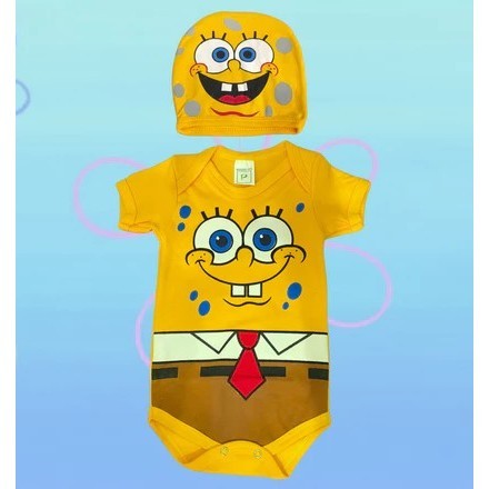 Body Temático Bob Esponja Mesversario Patrick Bory Bori Bory Bodi ...