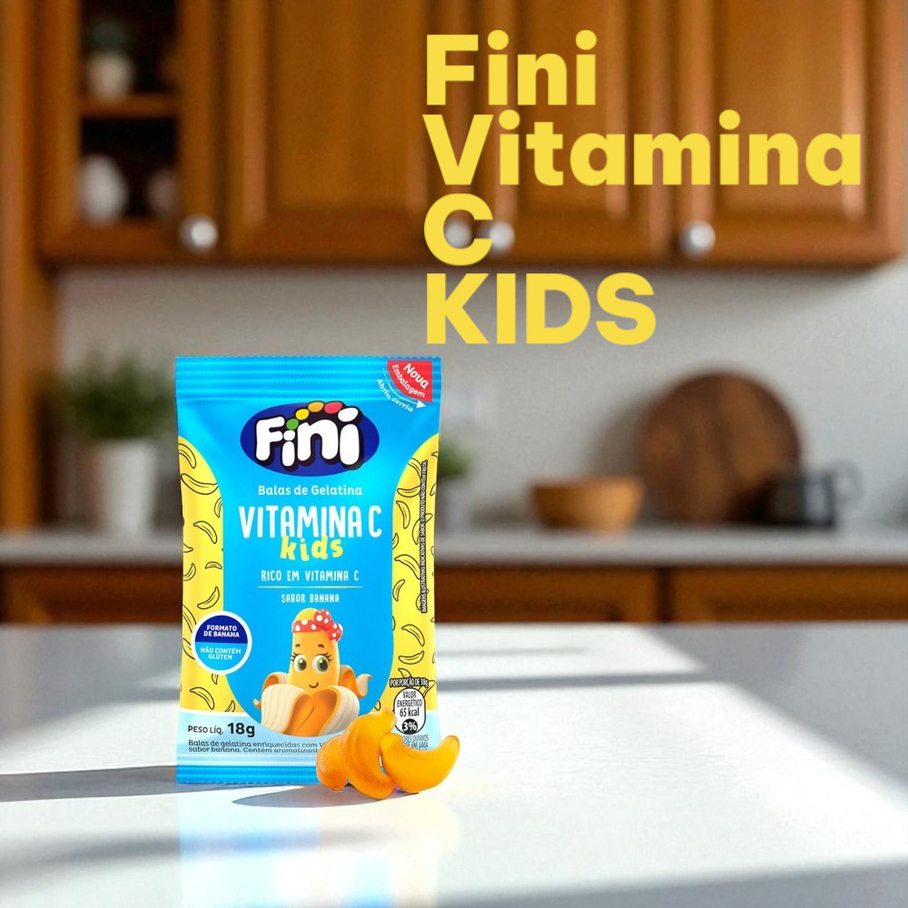 Vitamina C Bananas kids 18g - Fini | Shopee Brasil