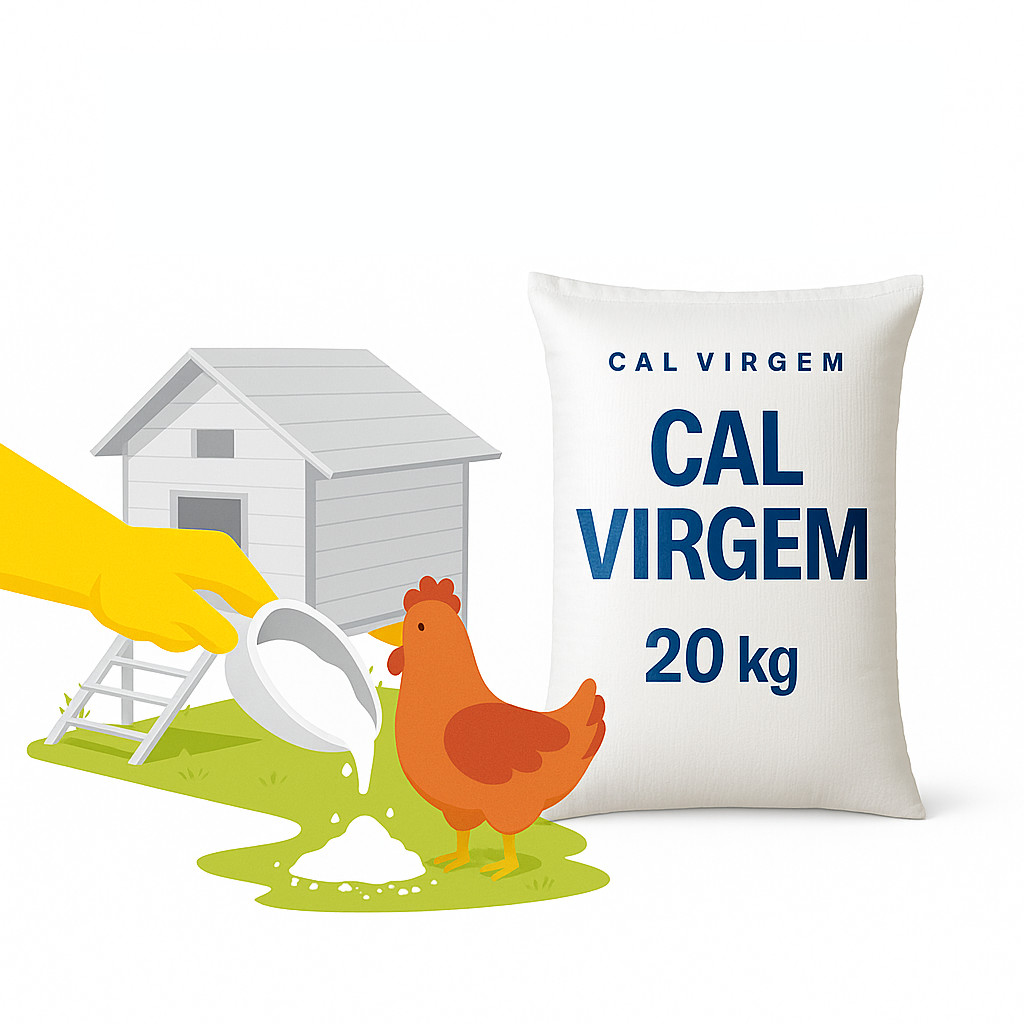 Cal Virgem Agrícola Limpeza - Saco 20kg Bella Donna | Shopee Brasil