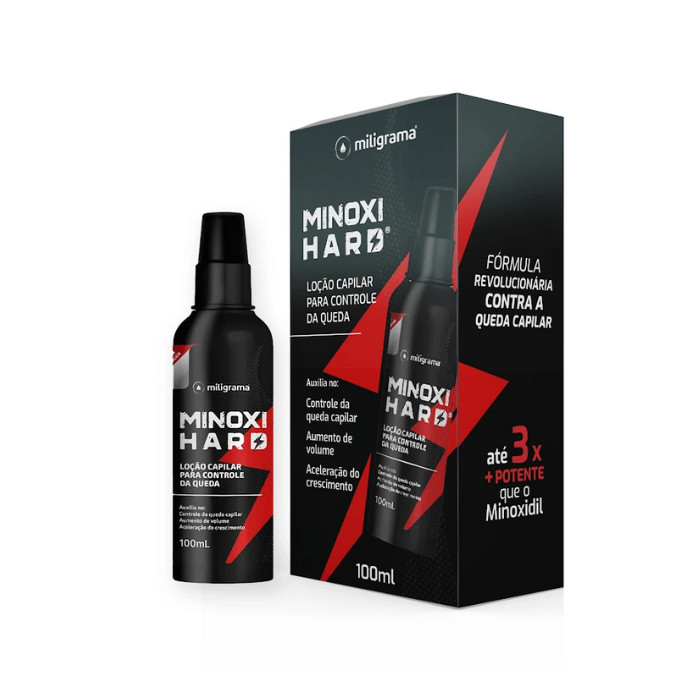 Minoxi Hard Miligrama Loção Capilar P/ Controle da Queda de Cabelo C ...