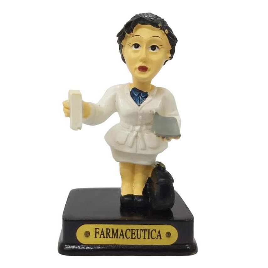 Boneco Profissional Farmacêutica Miniatura Decoração 8 Cm | Shopee Brasil