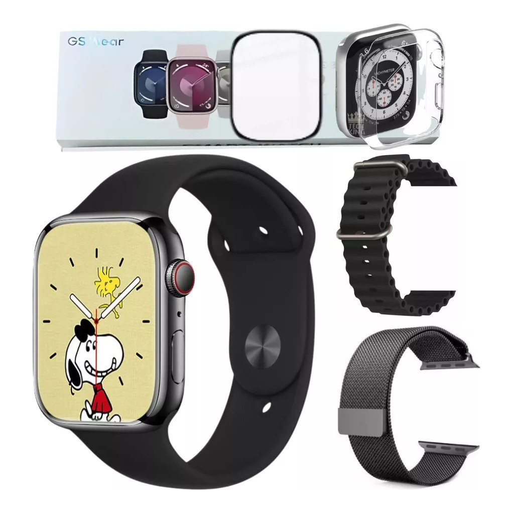 Smartwatch Gs9 Mini Função Ilha Dinâmica Dois Toques Atender | Shopee ...