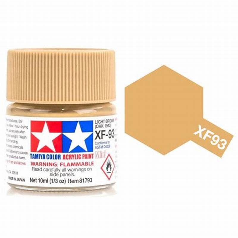 Tinta acrílica XF-93 Light Brown (DAK 1942) - Tamiya | Shopee Brasil