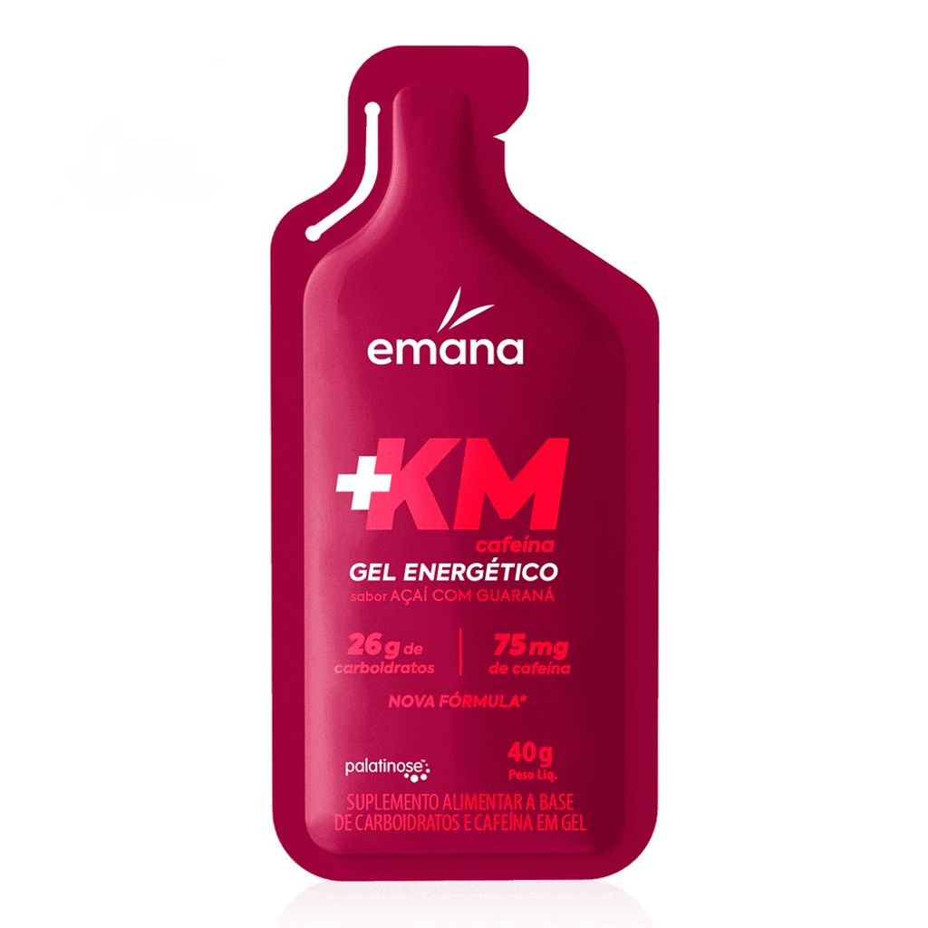 Gel Energético Emana +Km Cafeína Sabor Açaí com Guaraná 40g | Shopee Brasil