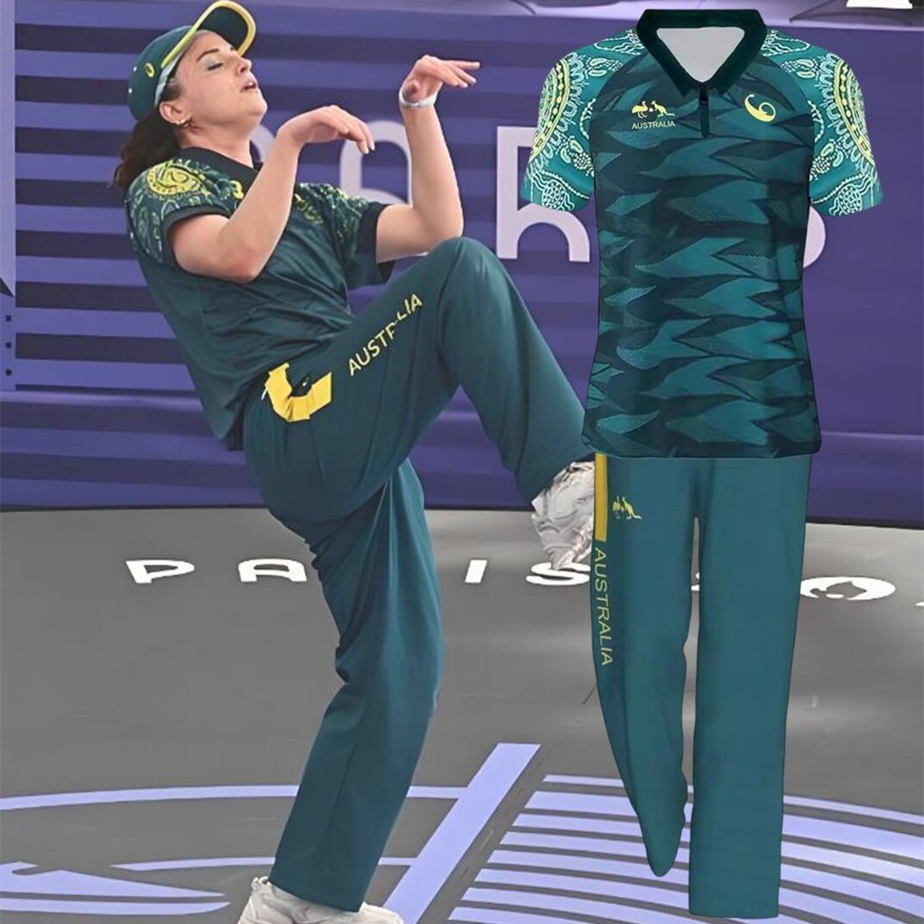 Unissex Adulto Australiano Break Dançarino Traje Verde Raygun Roupa ...