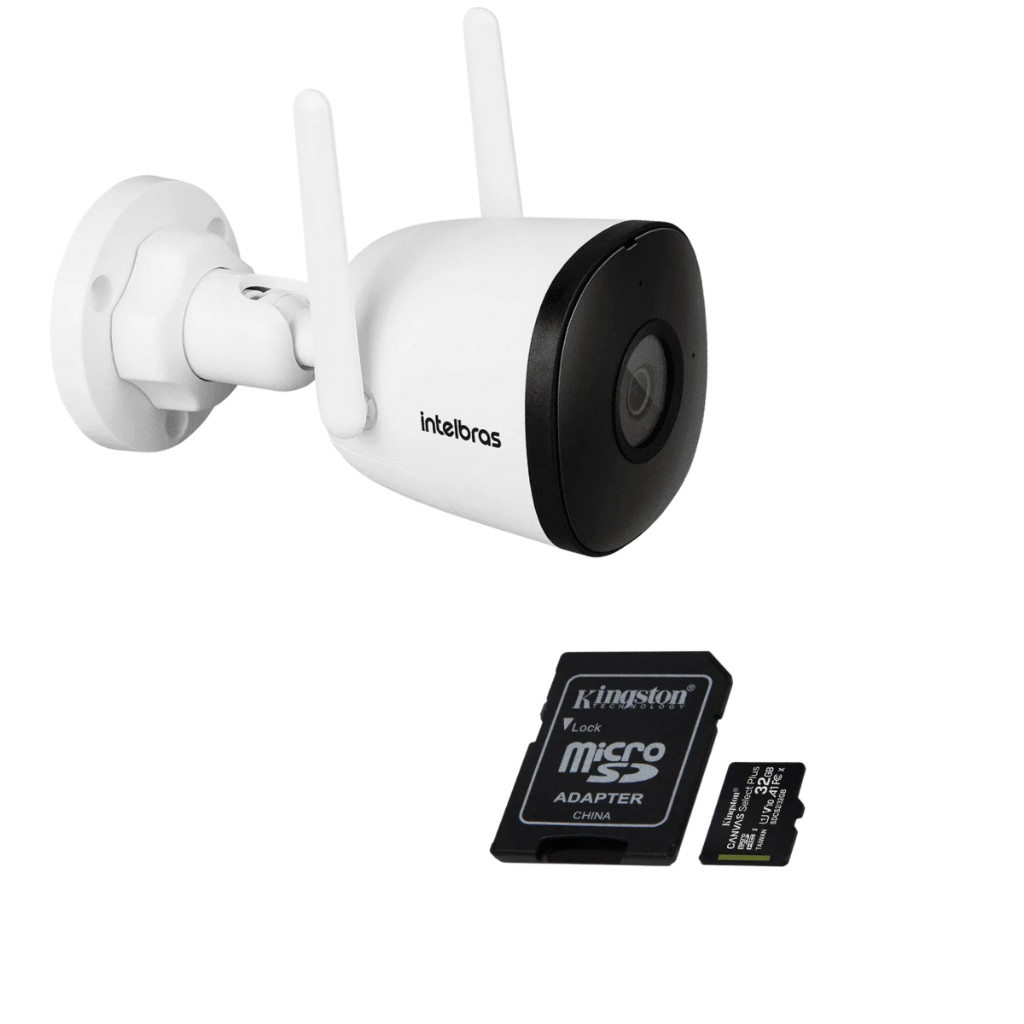 Câmera Intelbras iM5 S Wi-Fi Full HD + Cartão 32GB | Visão Noturna | À ...
