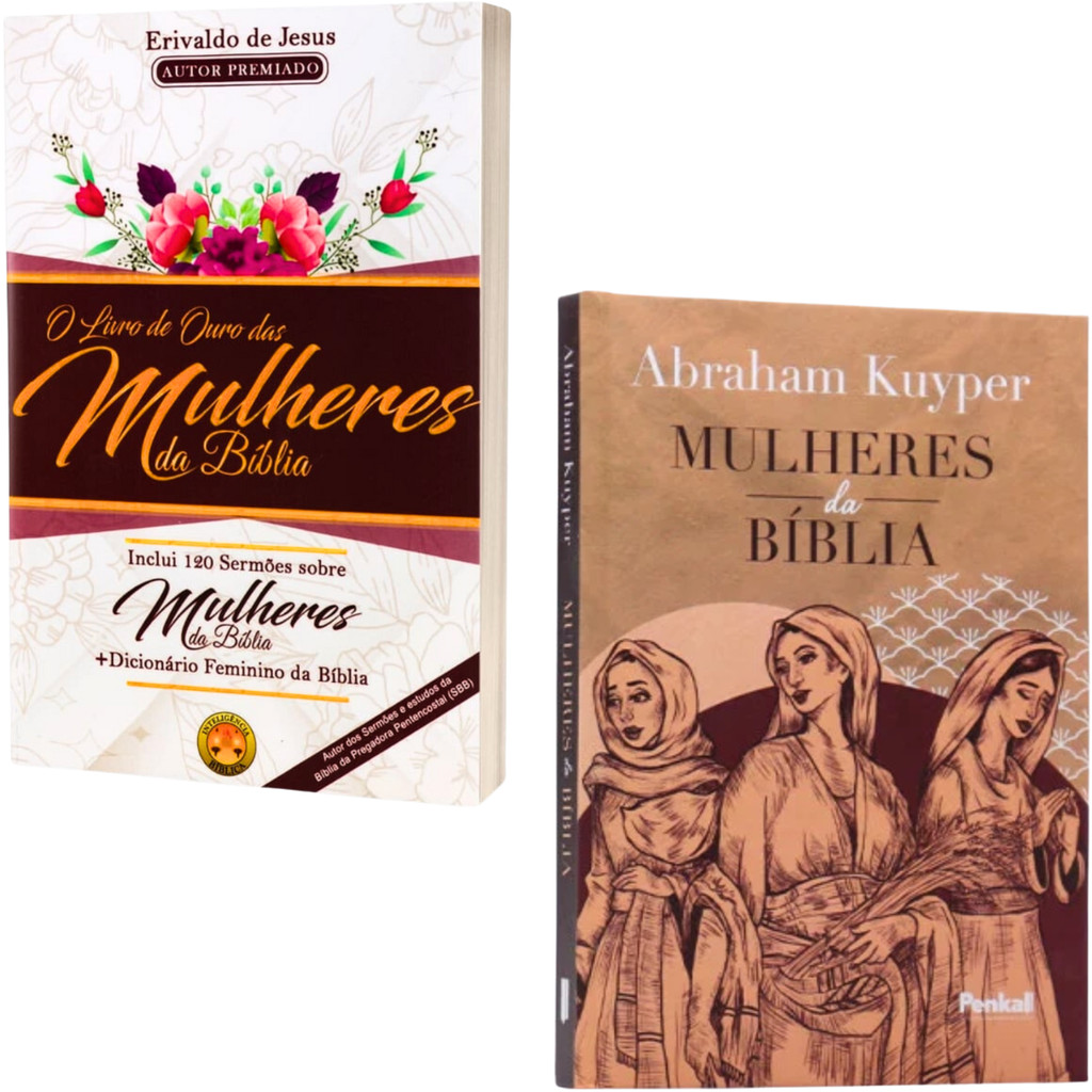 Kit 2 Livros | Mulheres da Biblia + O Livro de Ouro das Mulheres ...