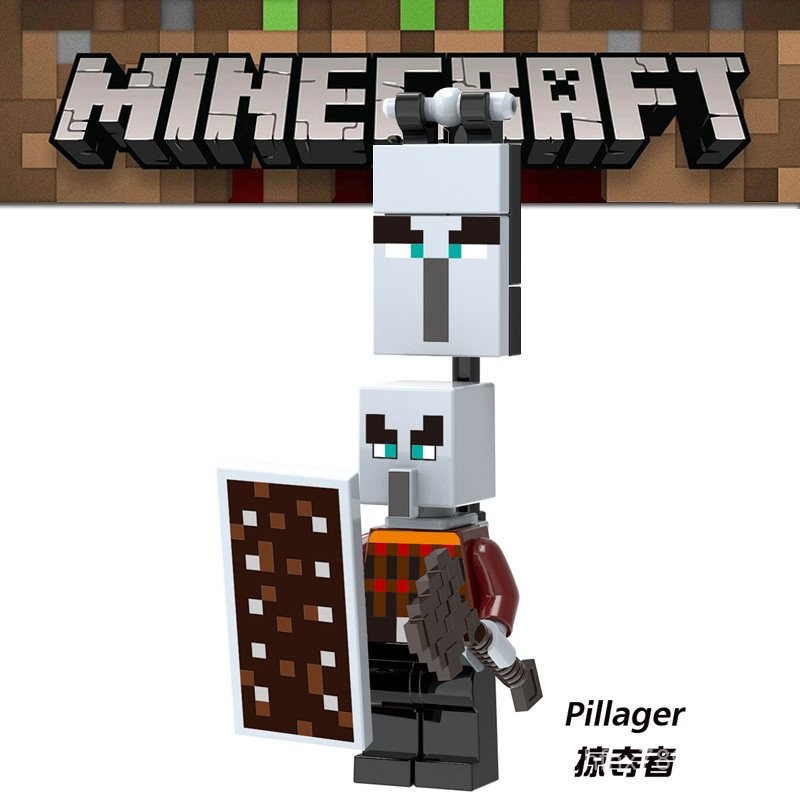 Minecraft Xinhong 1587 Plunderer Brinquedo de Blocos de Montagem para ...
