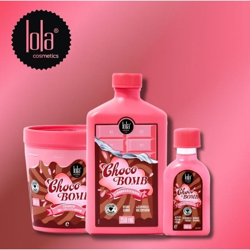 Kit Lola Cosmetics Chocobomb - Shampoo, Máscara e Óleo Capilar | Shopee ...
