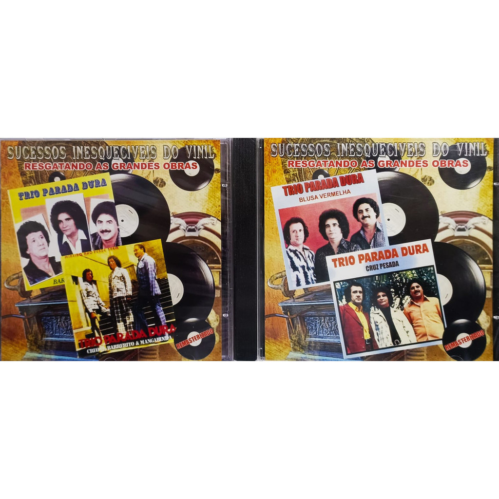 Trio Parada Dura - Sucessos Do Vinil (0071/0070) 2 CDS | Shopee Brasil