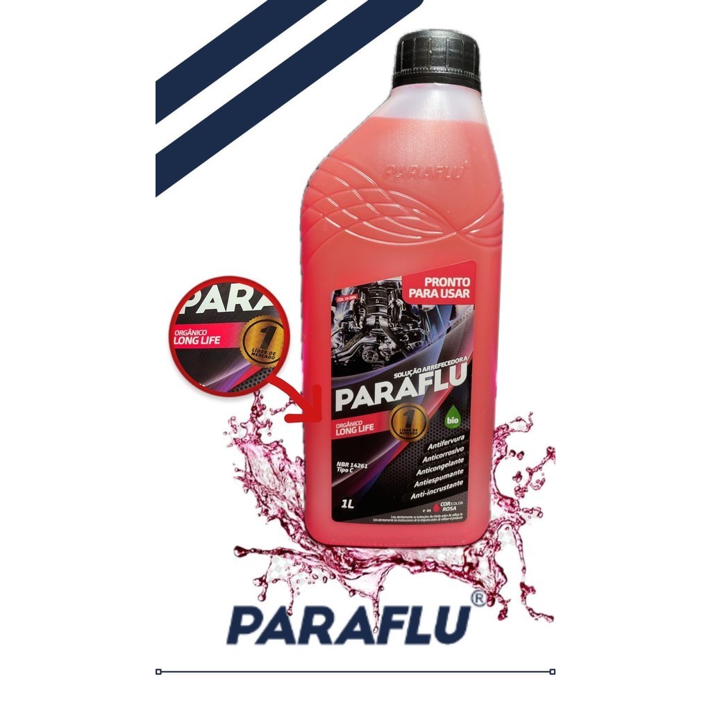 PARAFLU (3004) ADITIVO PRONTO USO ORGANICO ROSA (1 LITRO) | Shopee Brasil