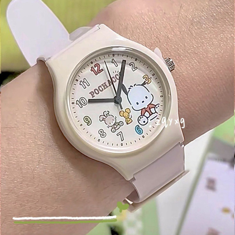 Desenho Animado Sanrio Pochacco Kids Round Dial Watch Relógios ...