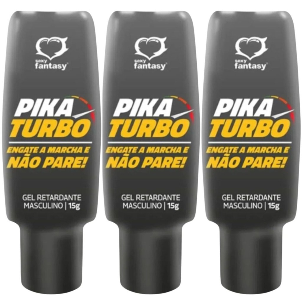 Pika Turbo Gel Lubrificante Intimo Masculino 15g Sexy Fantasy Sex Shop Shopee Brasil