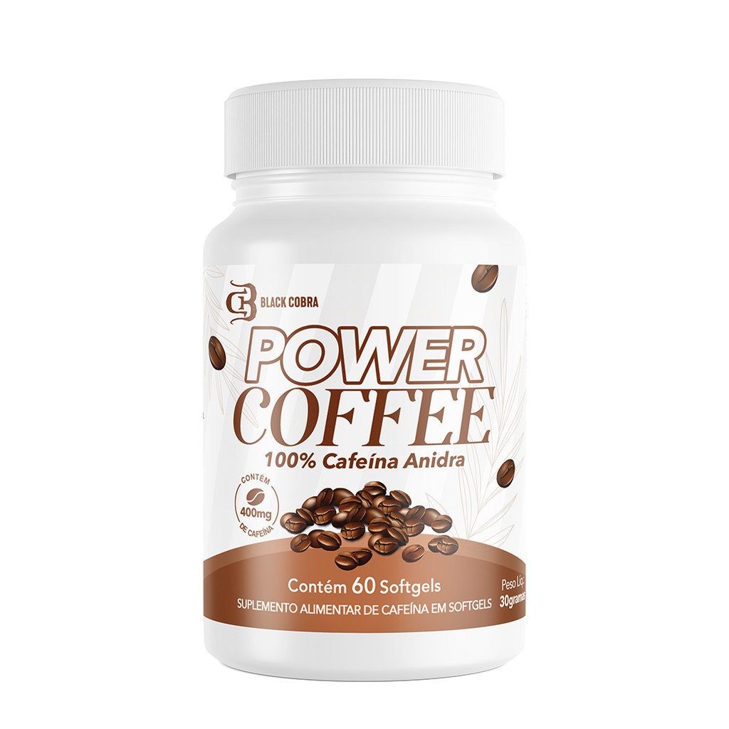 Power Coffe 60 Softgels Suplemento de Cafeína Para Atletas | Shopee Brasil