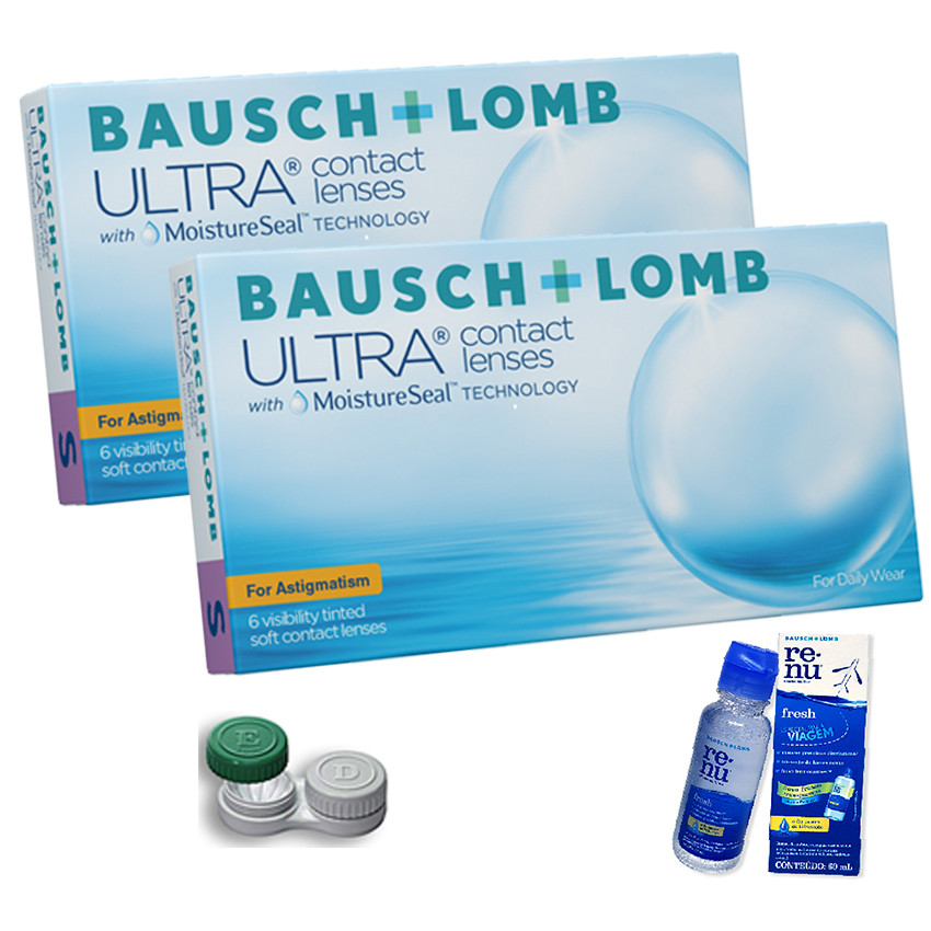 Lente De Contato Bausch + Lomb Ultra Toric Astigmatismo 02 Caixas ...